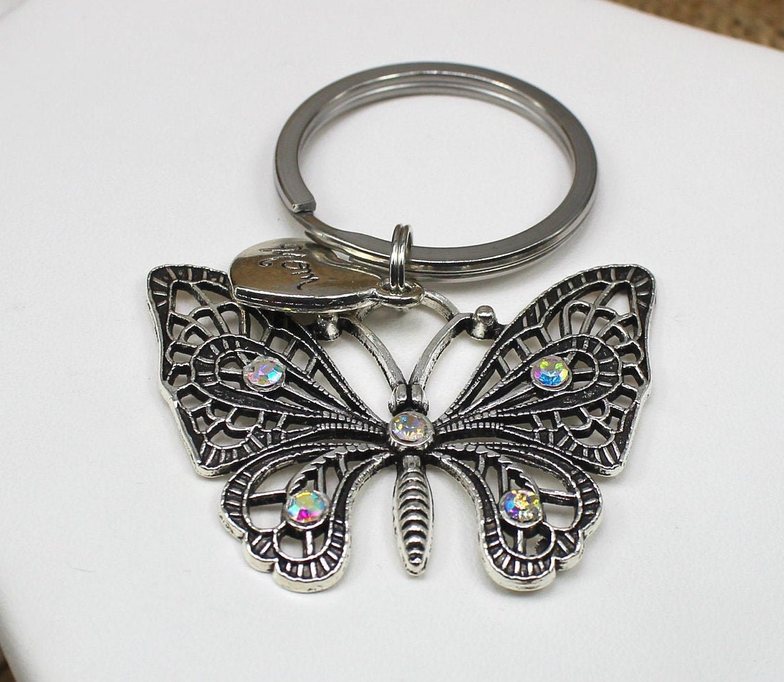 Butterfly Keychain Mom Keychain Keychains Mother's Day | Etsy