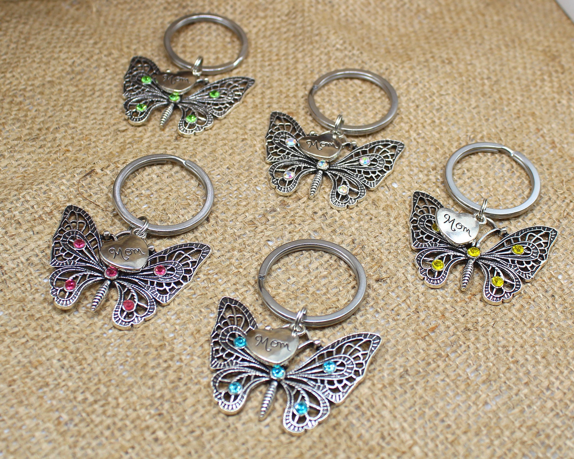 Butterfly Keychain Mom Keychain Keychains Mother's Day | Etsy
