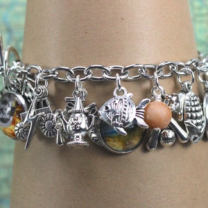 Indiana Charm Bracelet, States Charm Bracelet, States Bracelet, Map ...