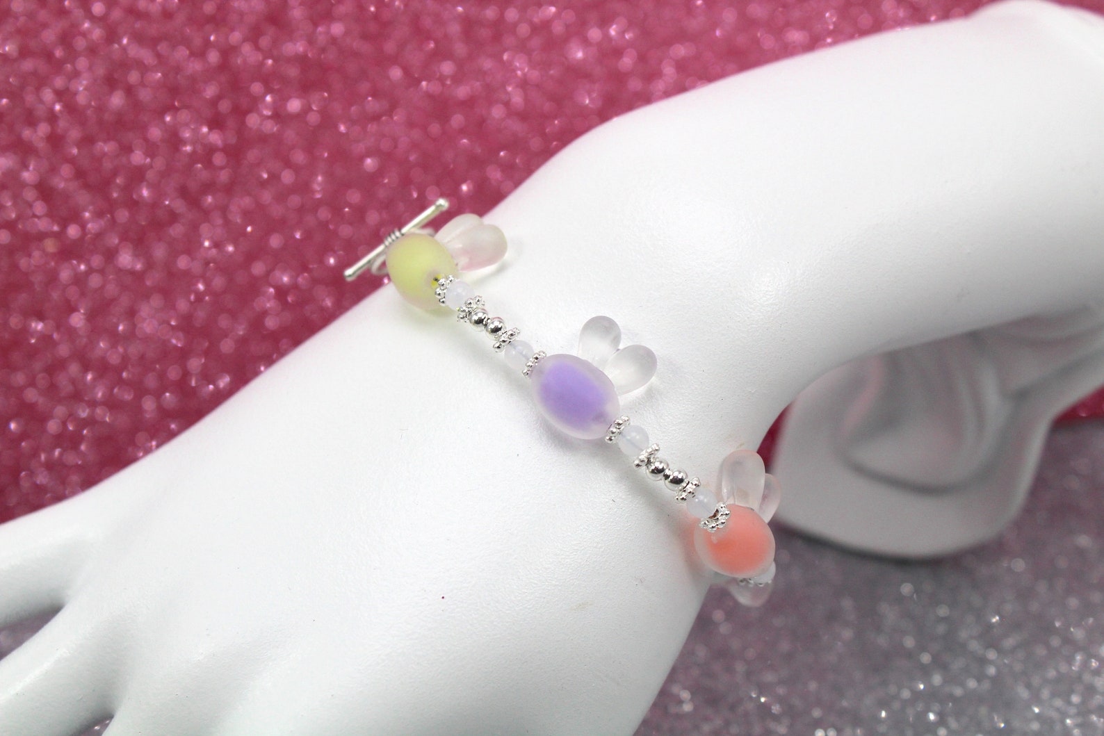 Easter Bunny Bracelet, Bunny Beaded Bracelet, Bunny Bracelet, Easter ...