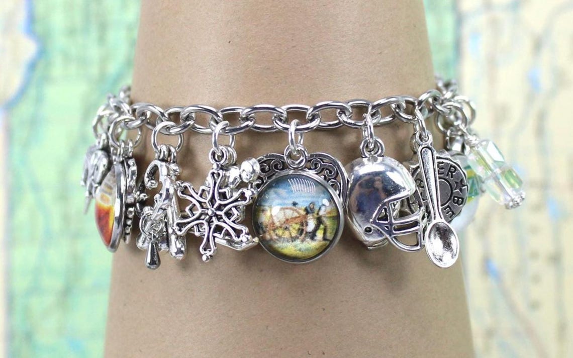 Nebraska Charm Bracelet, States Charm Bracelet, States Bracelet ...