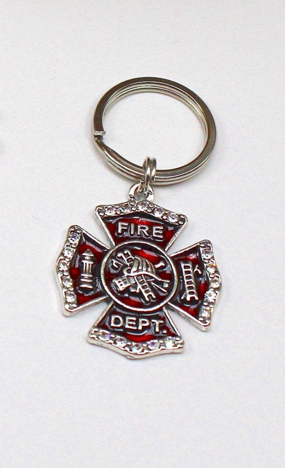 Fireman Zipper Pull, Enameled Zipper Pulls, Fireman Keyring, Fireman ...