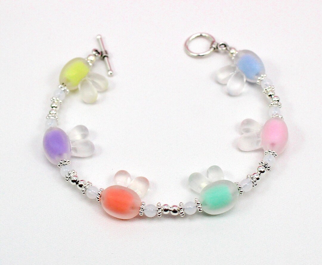 Easter Bunny Bracelet, Bunny Beaded Bracelet, Bunny Bracelet, Easter ...