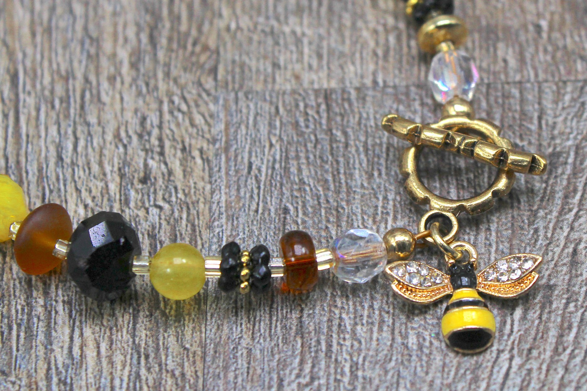 Honey Bee Beaded Bracelet Bee Beaded Bracelet Bumble Bee | Etsy