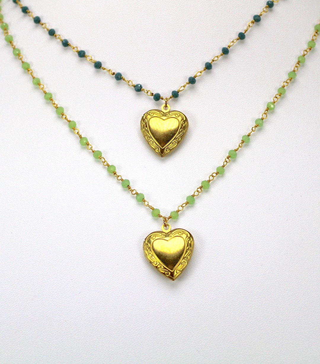 Rosary Locket Necklace, Rosary Bead Necklace, Locket Necklace, Rosary ...