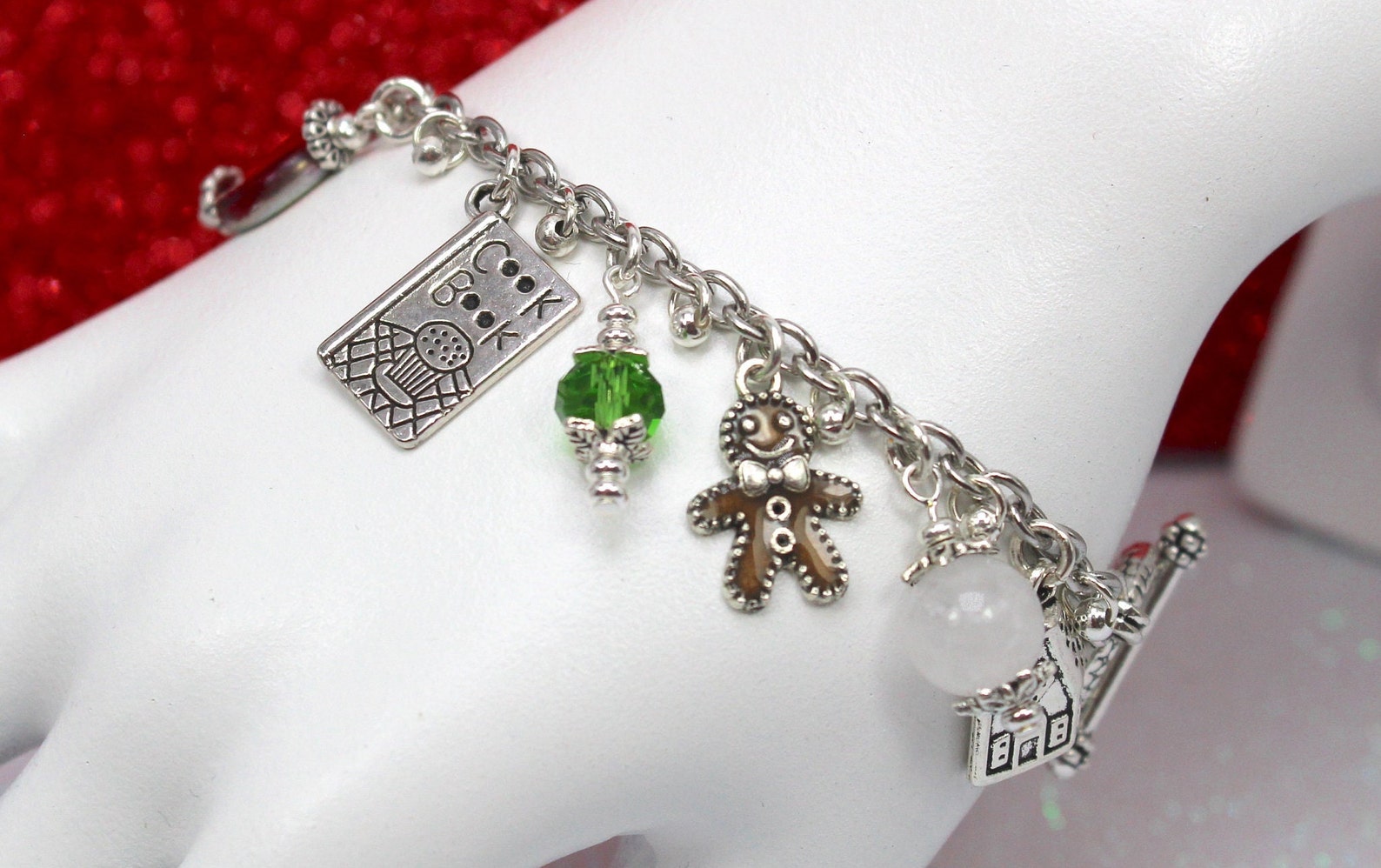 Gingerbread Charm Bracelet Gingerbread Jewelry Christmas - Etsy