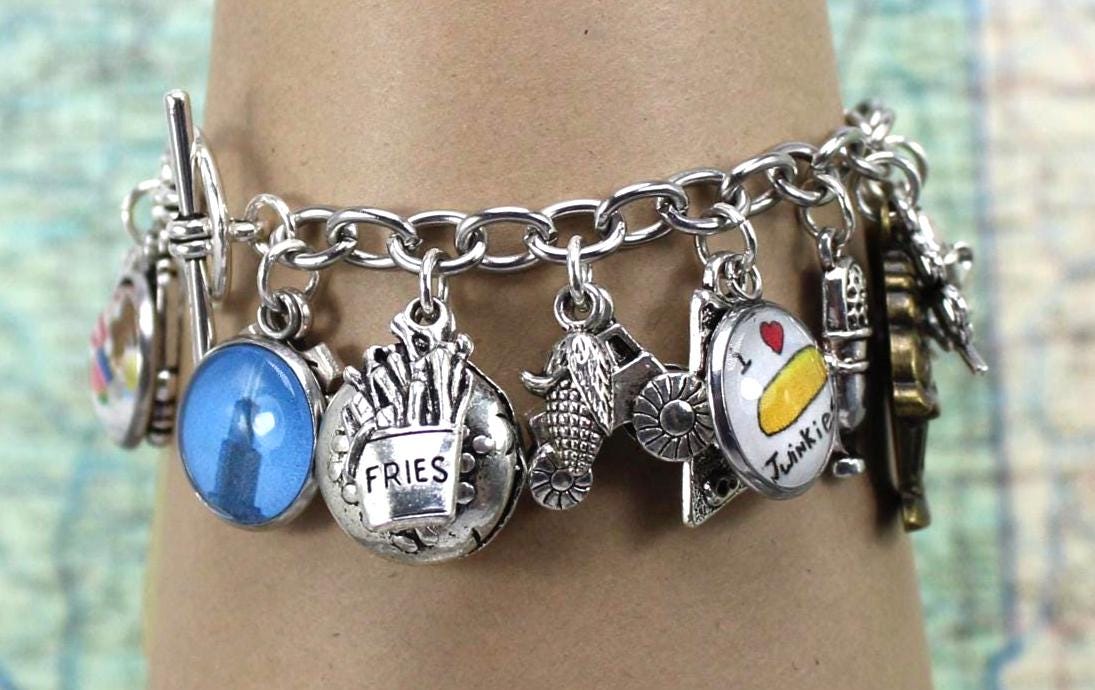 Illinois Charm Bracelet, States Charm Bracelet, State of Illinois Charm ...