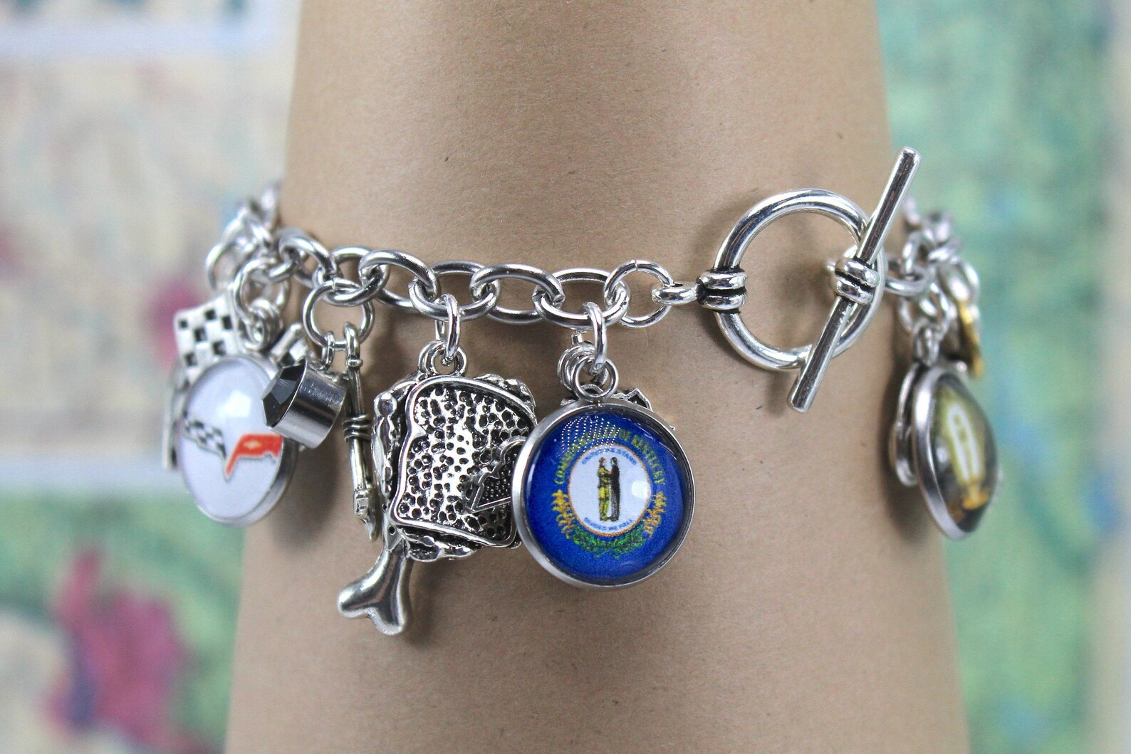 Kentucky Charm Bracelet States Charm Bracelet Kentucky | Etsy