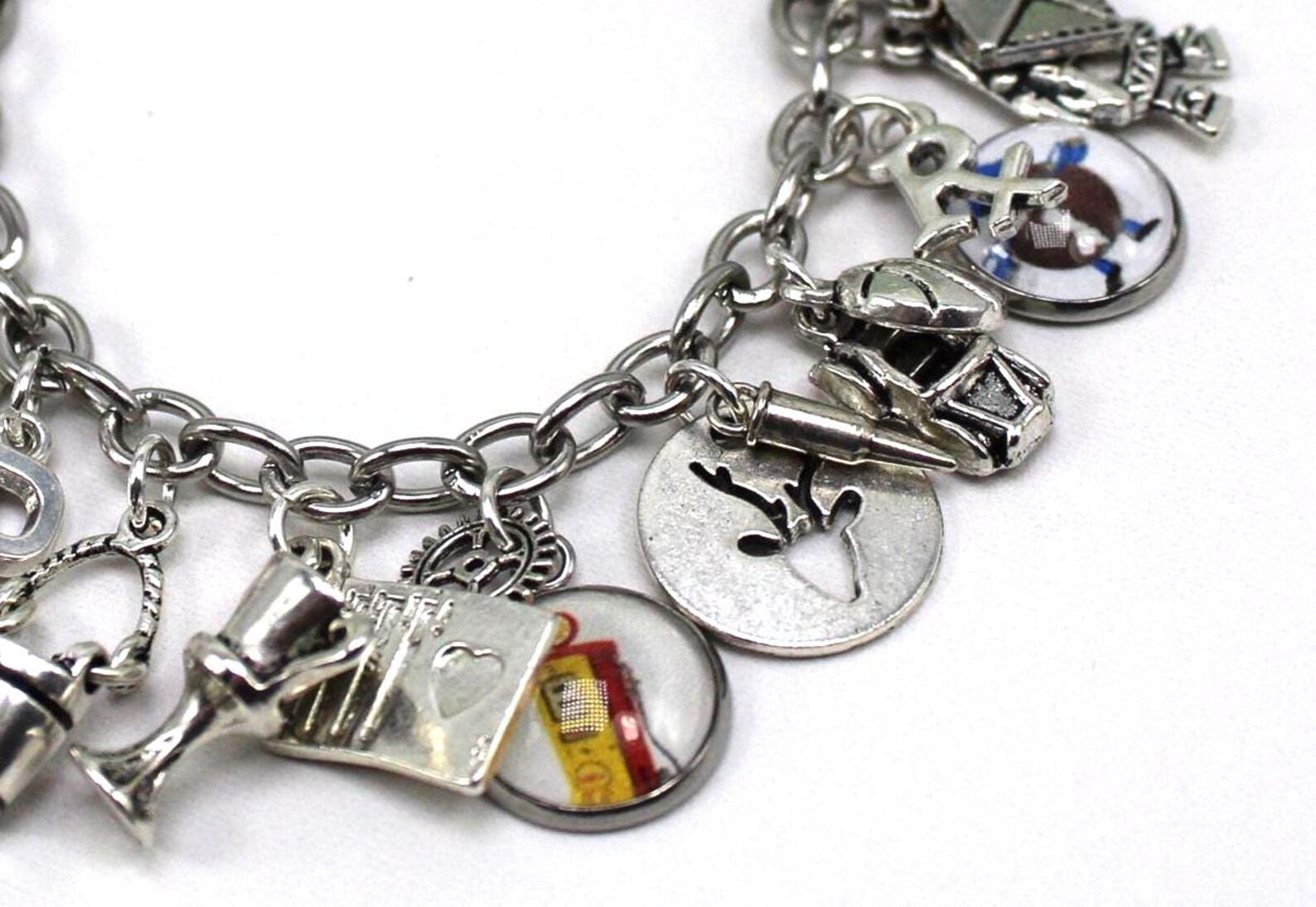 Indiana Charm Bracelet, States Charm Bracelet, States Bracelet, Map ...