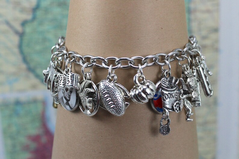 Illinois Charm Bracelet States Charm Bracelet State of | Etsy