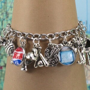 North Carolina Charm Bracelet, States Charm Bracelet, North Carolina ...