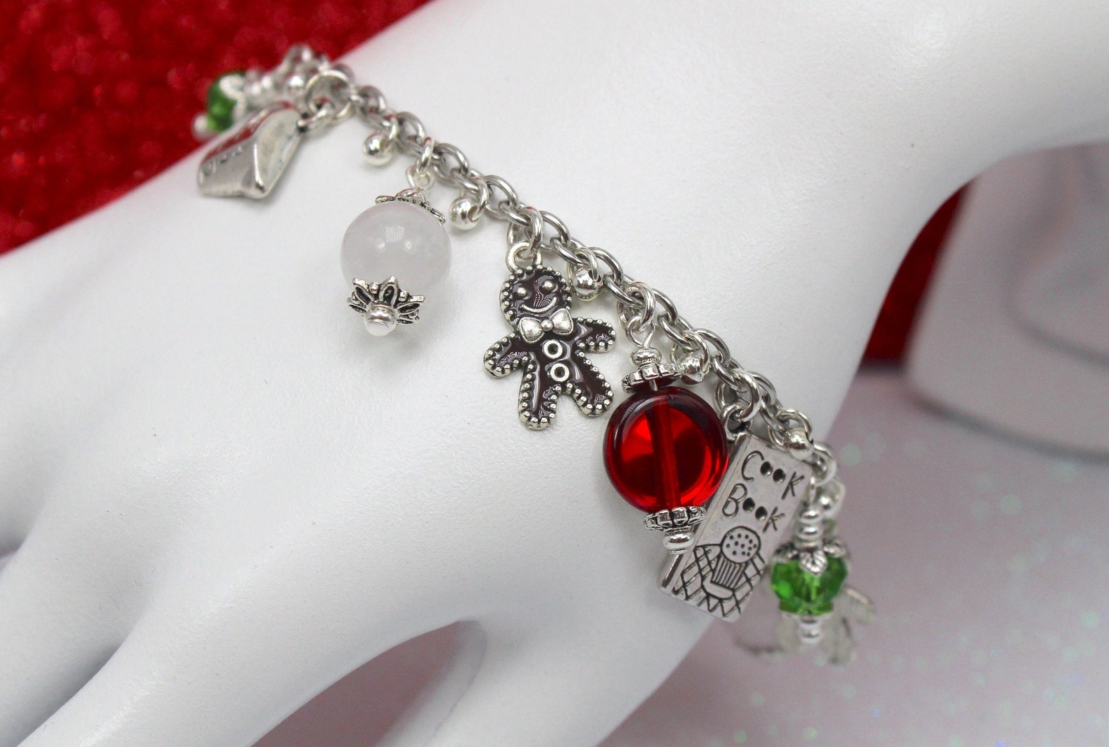 Gingerbread Charm Bracelet Gingerbread Jewelry Christmas - Etsy