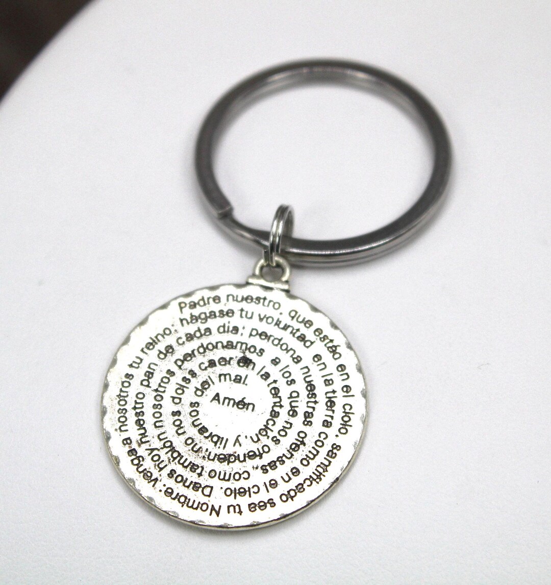 Lords Prayer Keychain, Spanish Keychain, Religious Keychain, Our Father ...