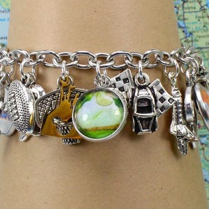 Florida Charm Bracelet, States Charm Bracelet, States Bracelet, Map ...