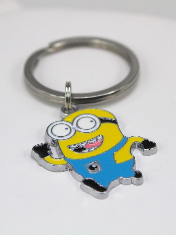 Minion Style Keychain Teens Keychain Yellow Keychain - Etsy