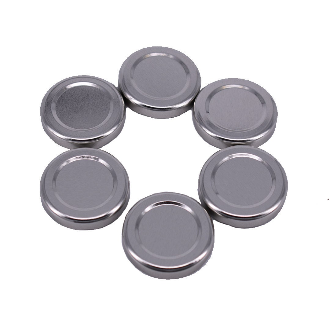 Nutley's 43mm Silver Jam Jar Lids - Etsy UK