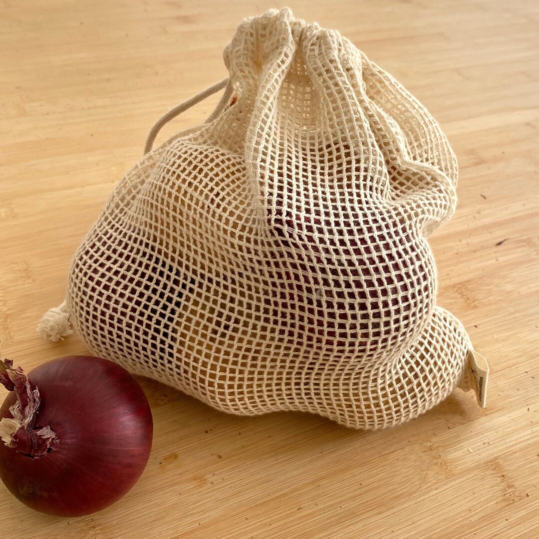 Nutley's Small Organic Cotton Grocery Vegetable String Bag - Etsy