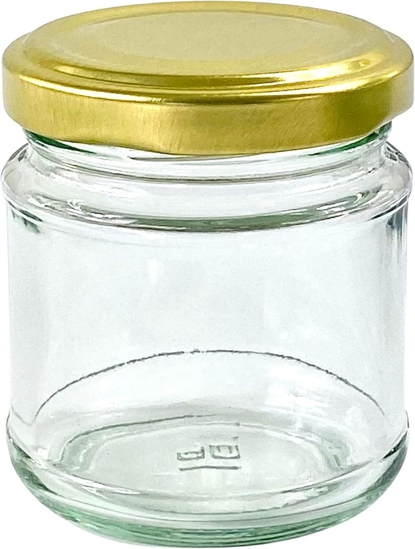 Nutley's 100ml Round Glass Jam Jars With Gold Lids - Pack of 12 - Etsy