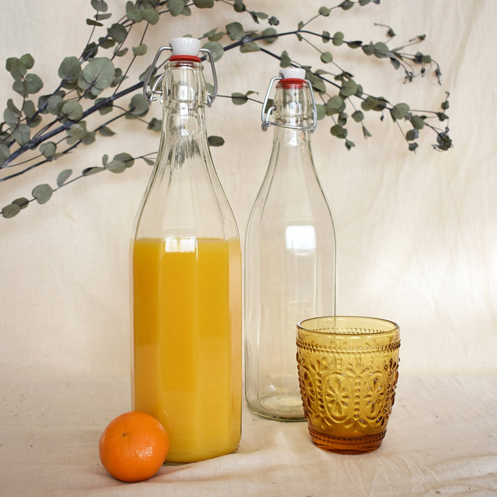 Nutley's 1 Litre Fluted Bottles With Ceramic Swing Stopper - Etsy