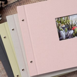 High Quality Linen Screw Bound Expandable Photograph Album With Opaque ...