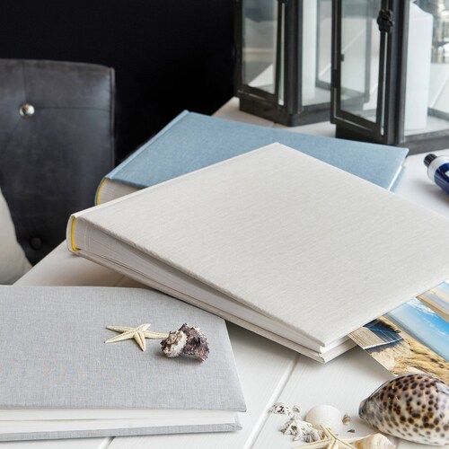 Large Natural Linen Traditional Book Bound Photo Album With - Etsy