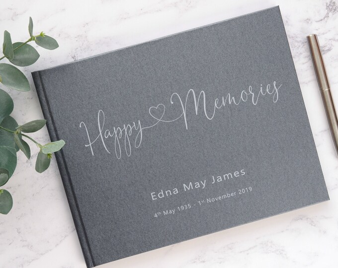Condolence Book, Book of Condolence, Memorial Book, Funeral Book ...