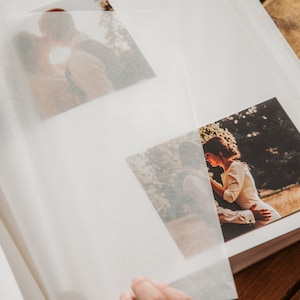 Large Personalised Traditional Book Bound Linen Photo Album. 30x31cms ...