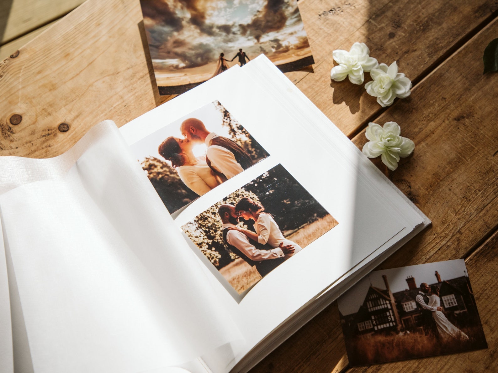 Printed Photograph Album. Large Traditional Book Bound Wedding Photo ...