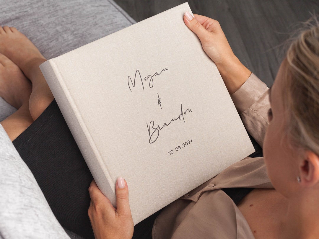 Printed Photograph Album. Large Traditional Book Bound Wedding Photo ...