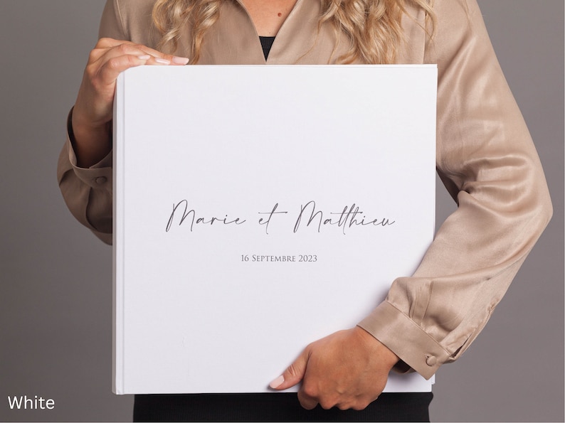 Extra Large Traditional Book Bound Personalised Wedding Photo Album ...