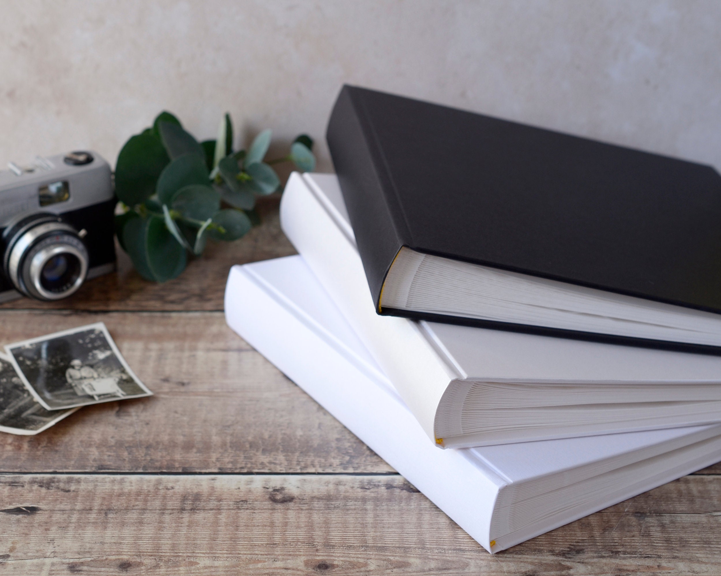 Printed Photograph Album. Small Traditional Book Bound Wedding Photo ...