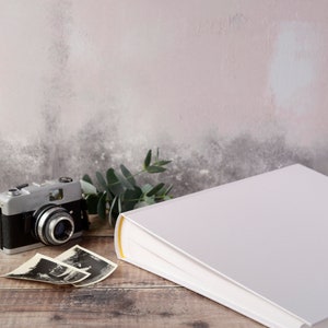 Large Traditional Book Bound Plain Photograph Album With Opaque ...
