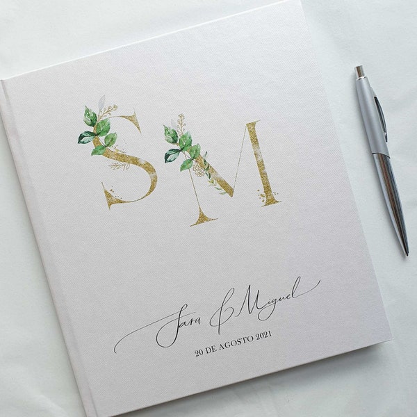 Initial Guest Book - Etsy