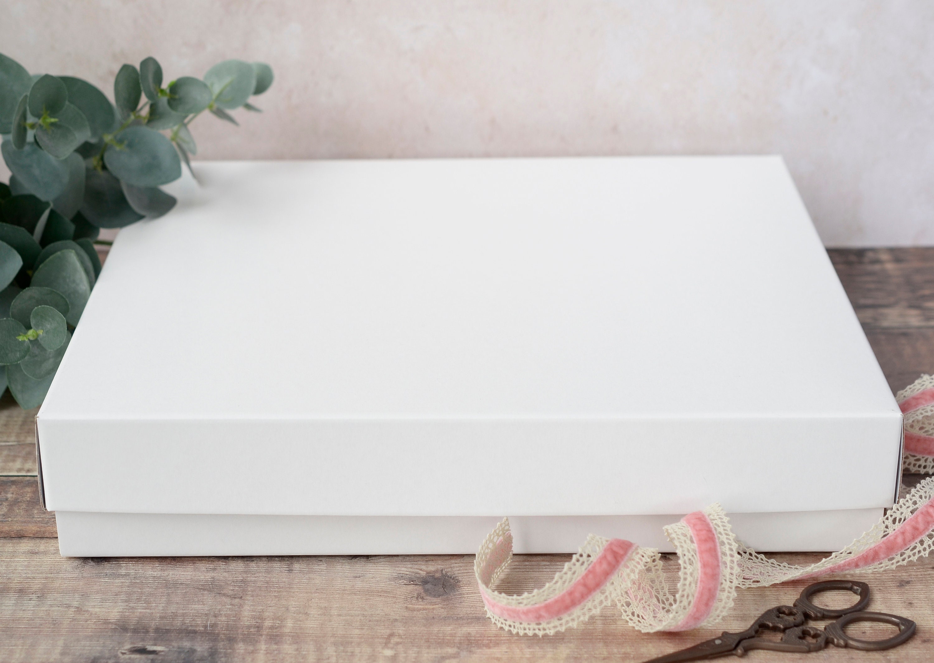 Gift Box. Plain White Presentation Box. 2 Piece Gift Box. | Etsy UK