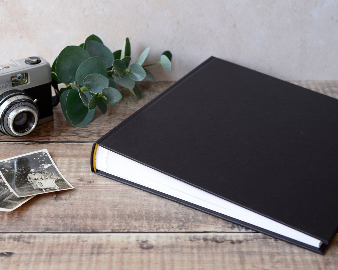 Printed Photograph Album. Small Traditional Book Bound Wedding Photo ...