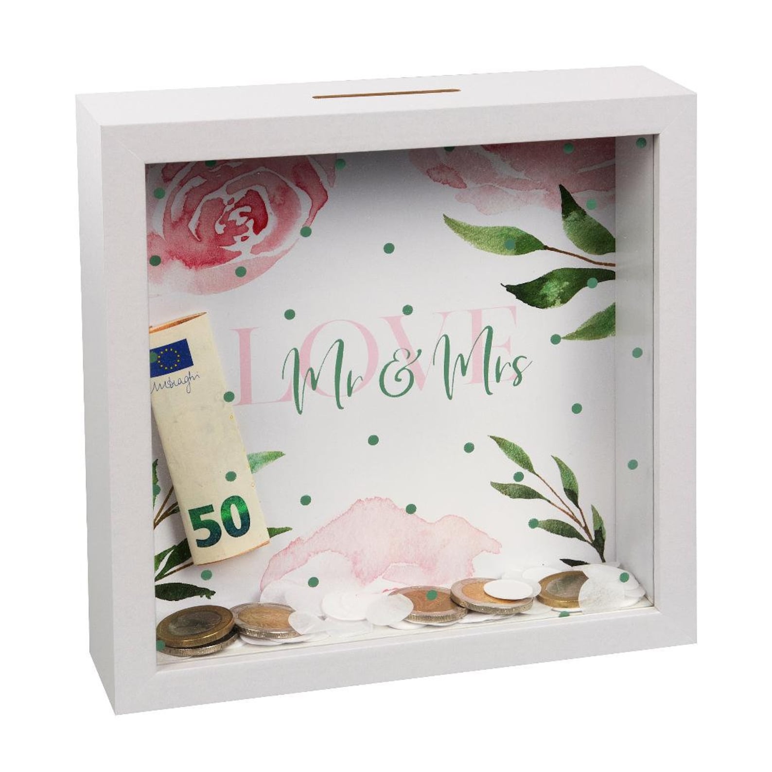 Box Frame Money Box. 'mr & Mrs' / Love Design Money - Etsy UK