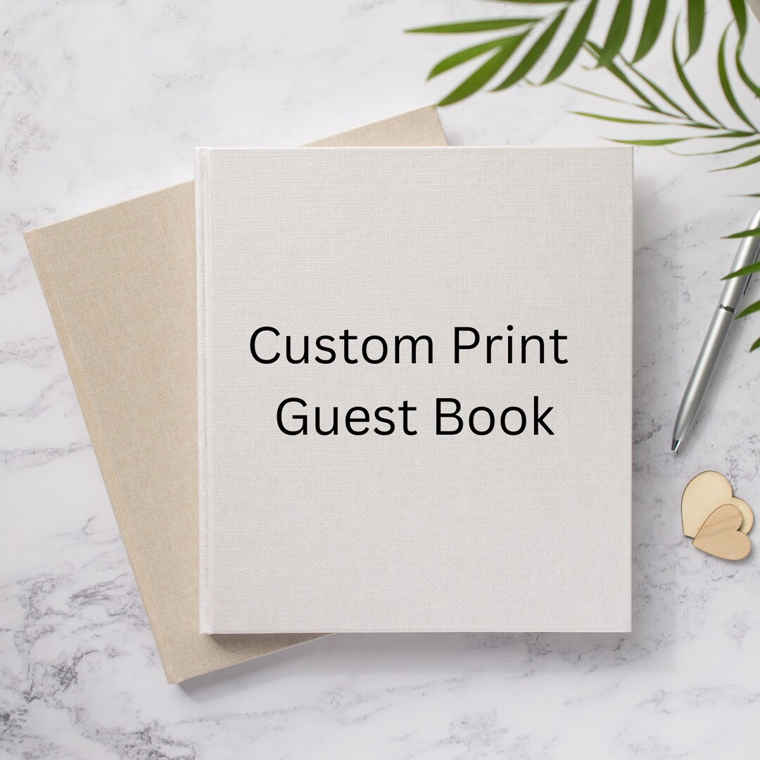 Large High Quality Custom Print Bespoke Guest Book. 88 Pages / 176 ...