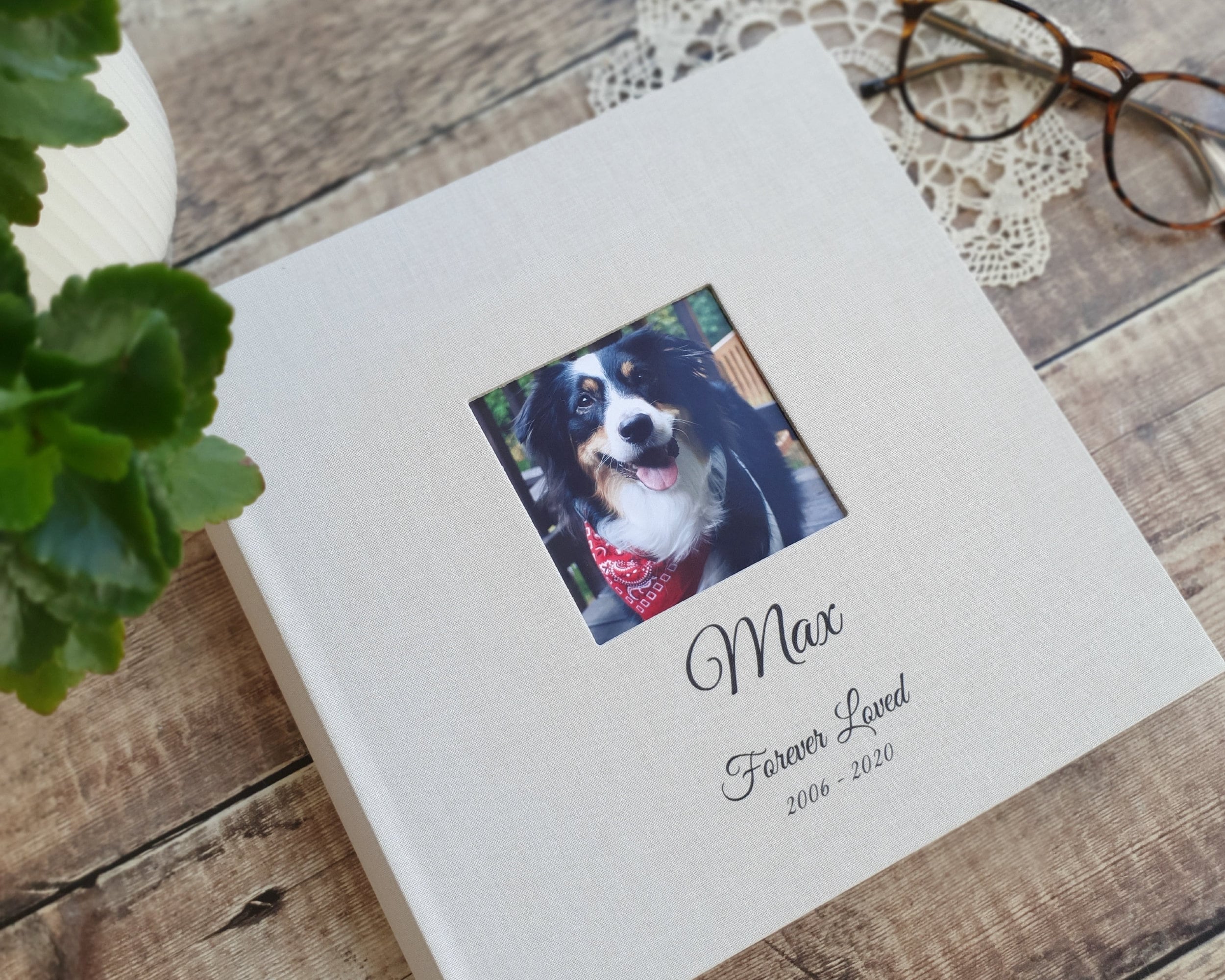 Personalised Dog Memory Album. High Quality Linen Slip-in - Etsy