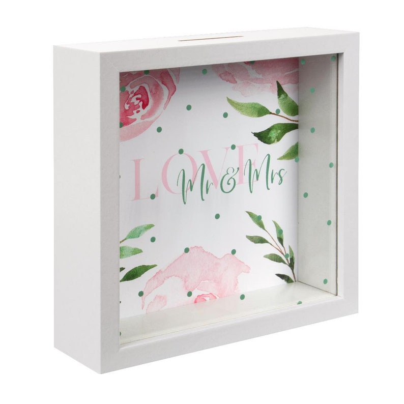 Box Frame Money Box. 'mr & Mrs' / Love Design Money - Etsy UK