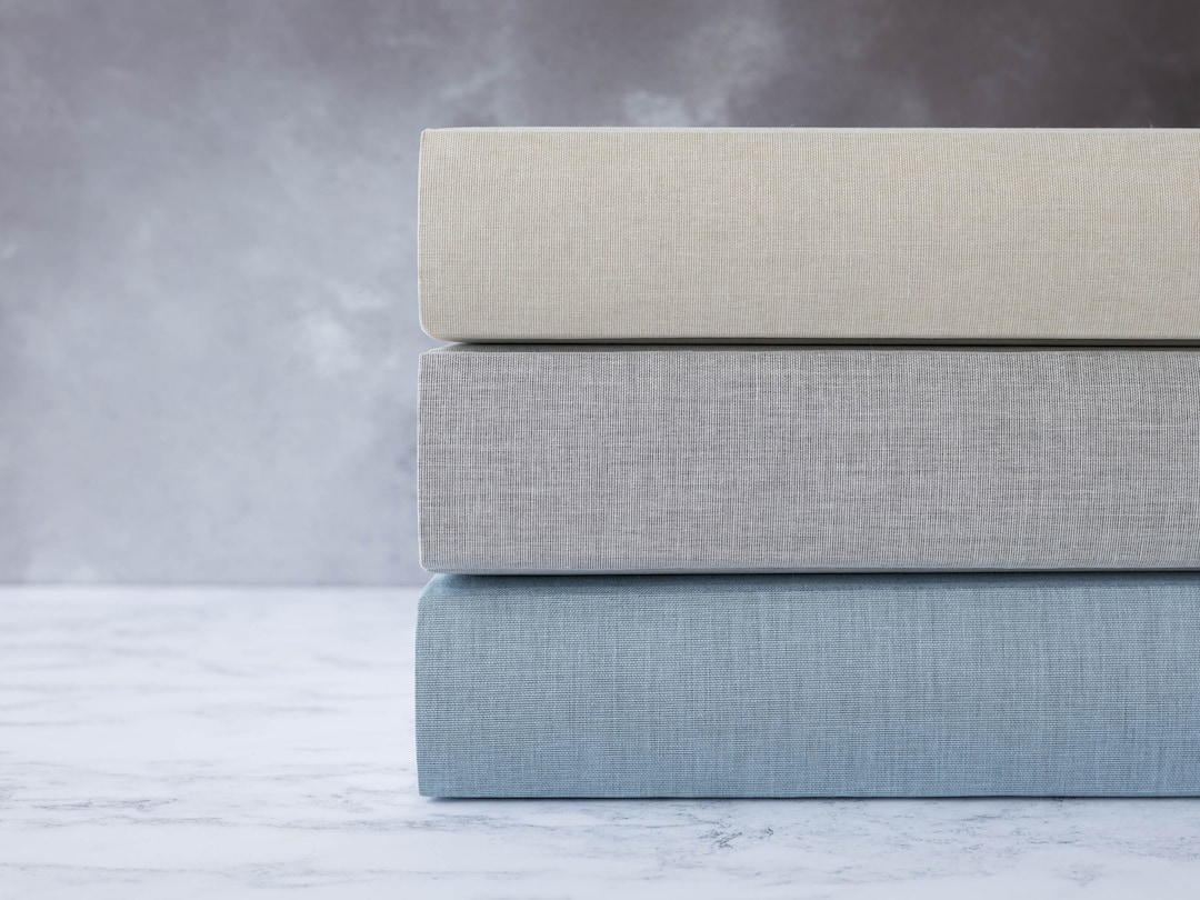 Extra Large Traditional Book Bound Linen Photograph Album With Opaque ...