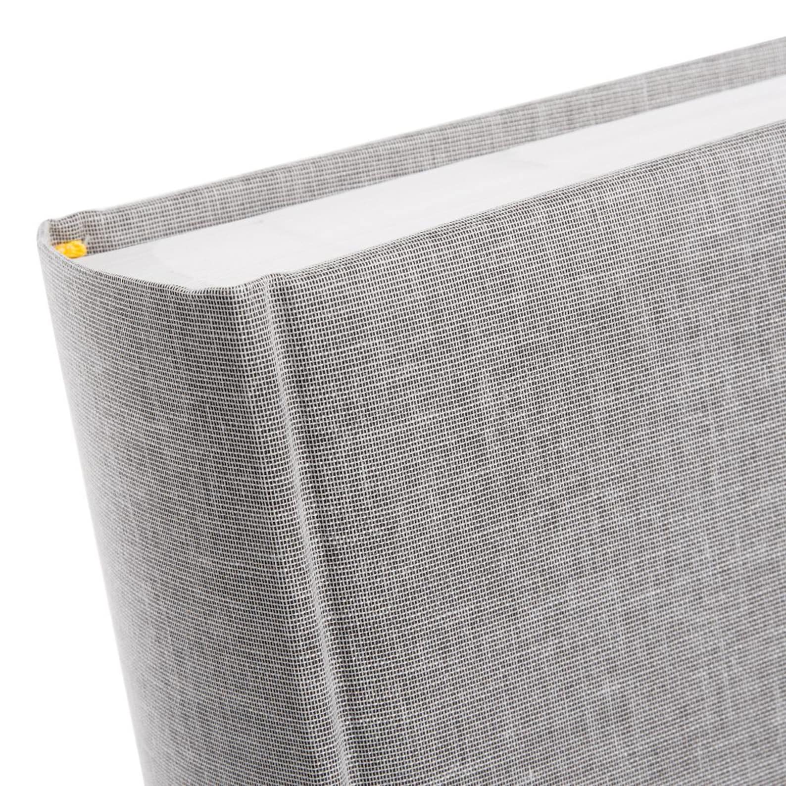 Large Grey Linen Traditional Bookbound Photo Album With Opaque Glassine ...