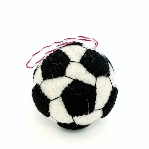 Football Ornament Felt Wool Fair Trade Handmade Christmas - Etsy
