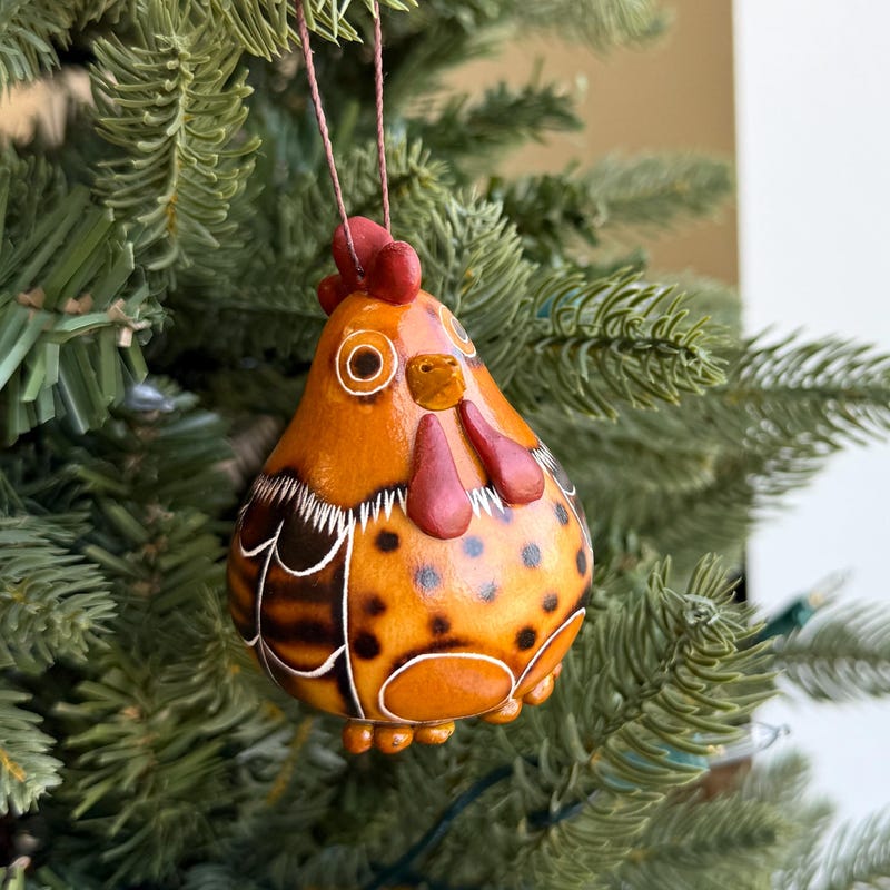 Gourd Art Chicken - Etsy