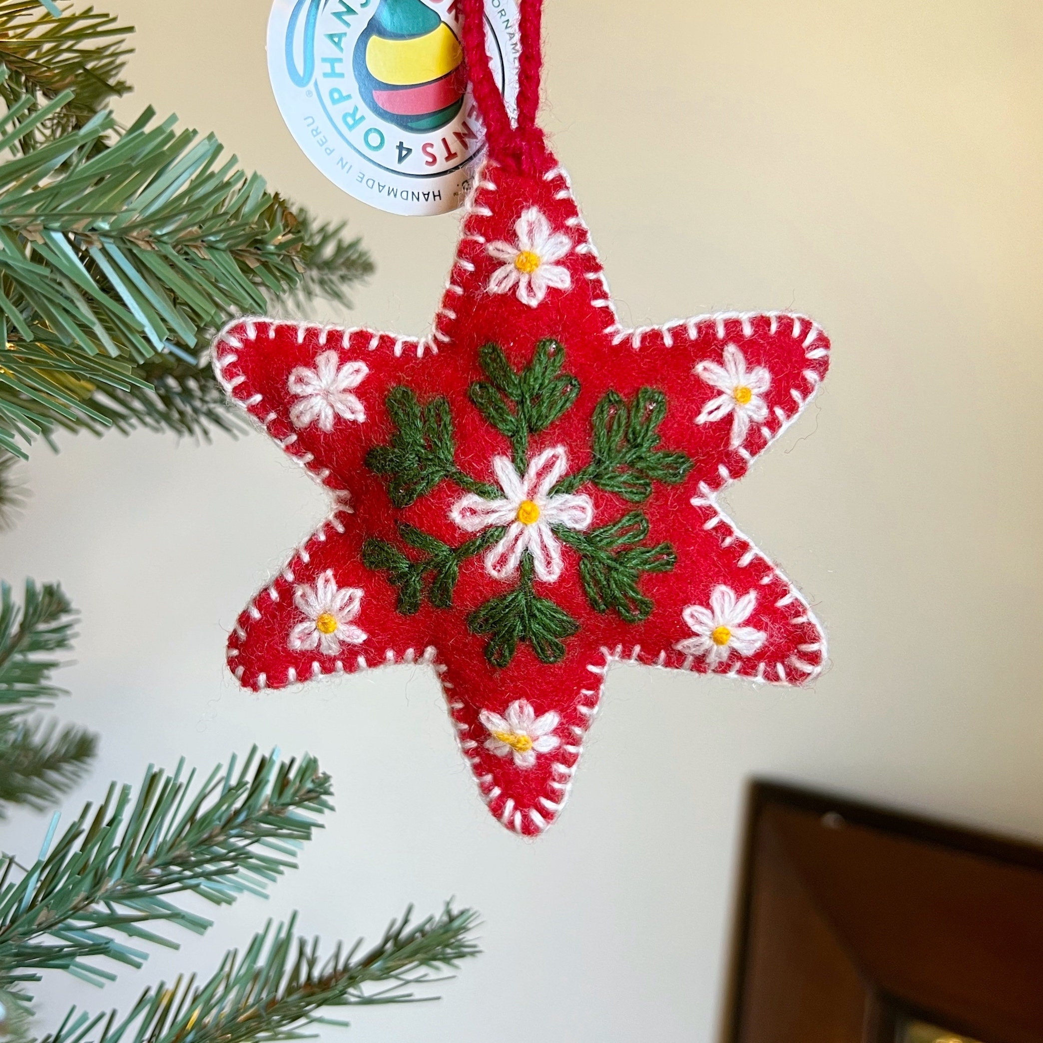 Red Star Ornament, Fair Trade Christmas Decor Handmade in Peru - Etsy