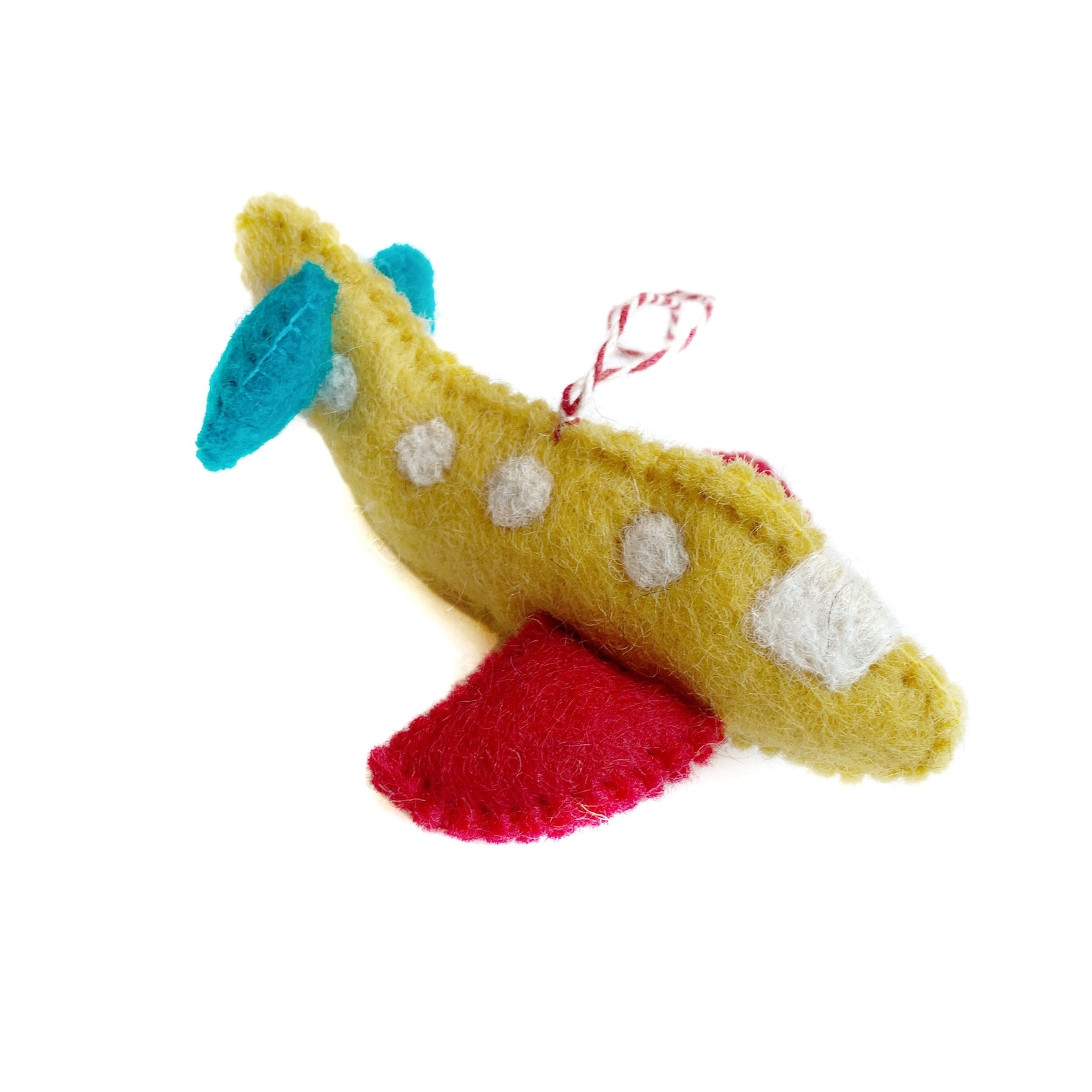 Felt Airplane Ornament - Wool Fair Trade Handmade Christmas Nepal - Etsy