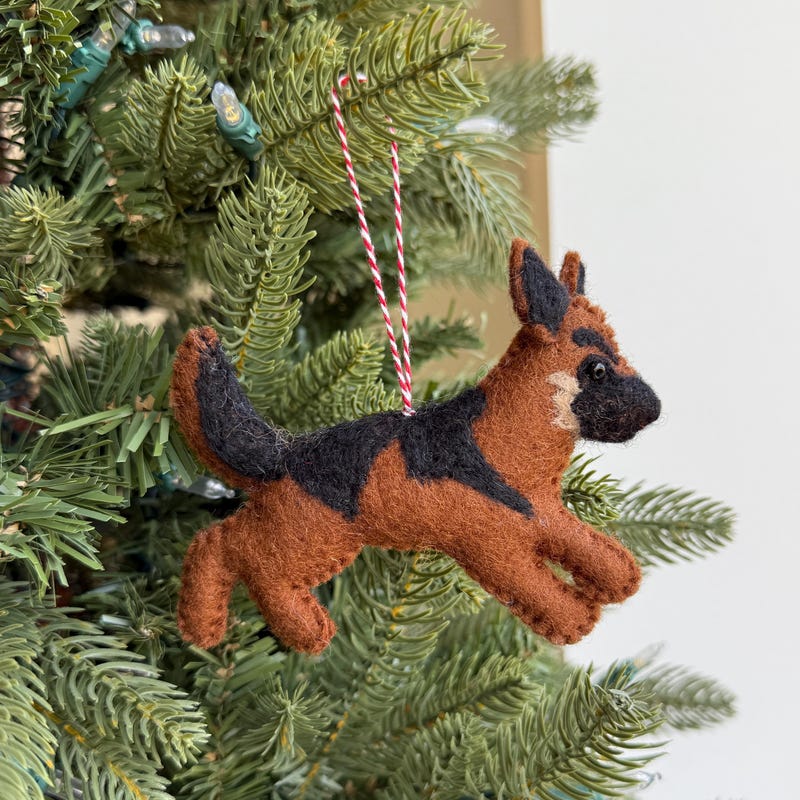 Shepherd Felt Ornament - Etsy