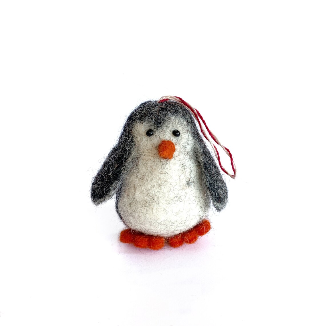 Penguin Tufted Wool Ornament Handmade Fair Trade From Nepal - Etsy