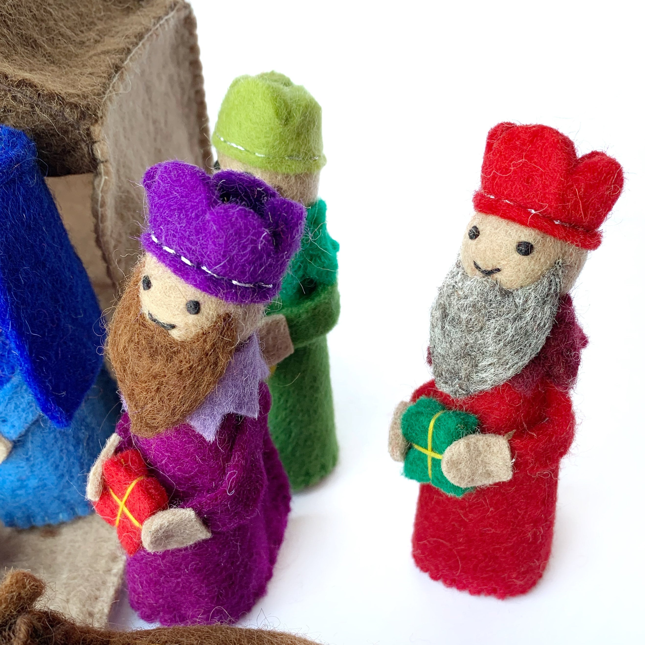 Colorful Felt Nativity Set Handmade Fair Trade Christmas - Etsy
