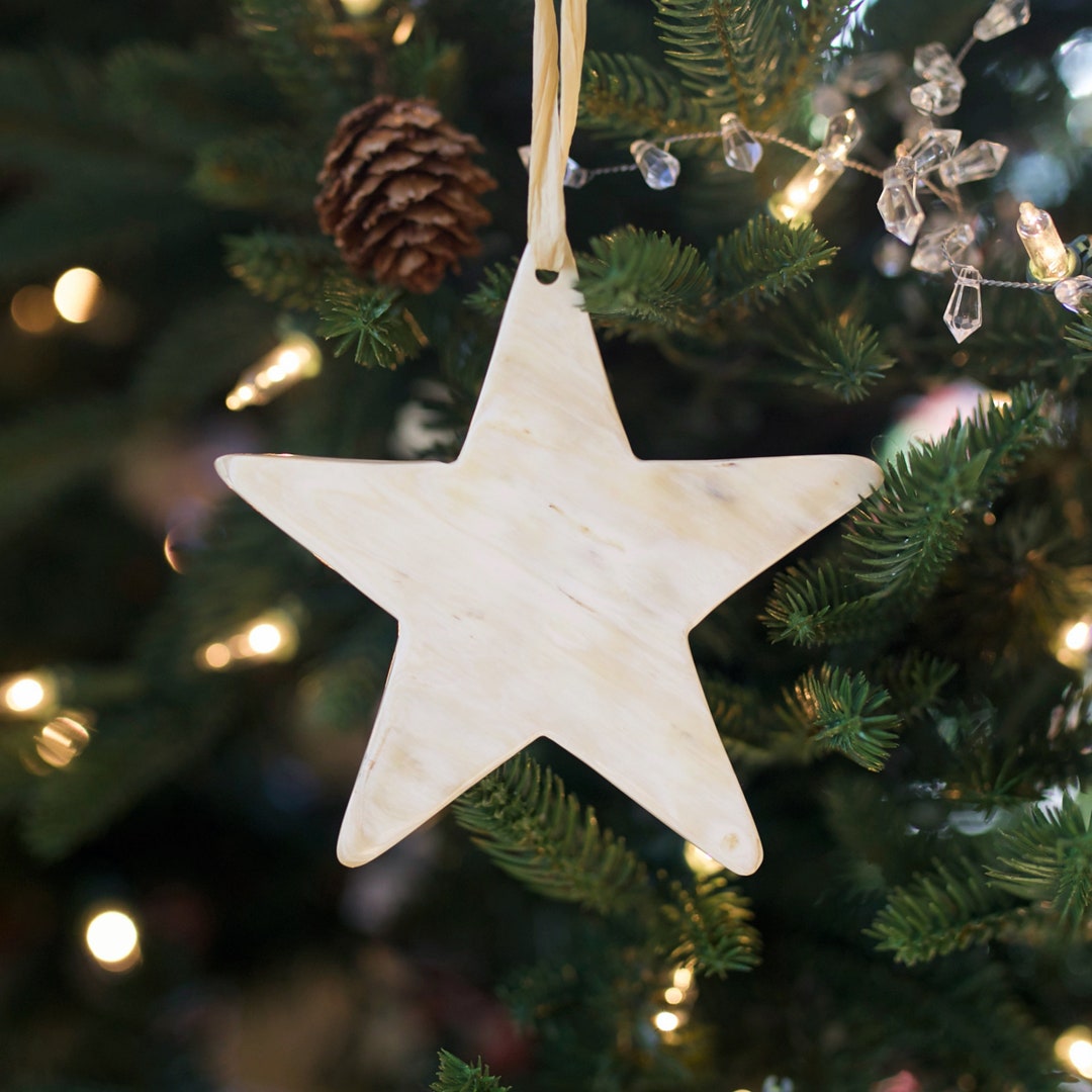 Cow Horn Star Ornament, Fair Trade Sustainable Christmas Decor Handmade ...