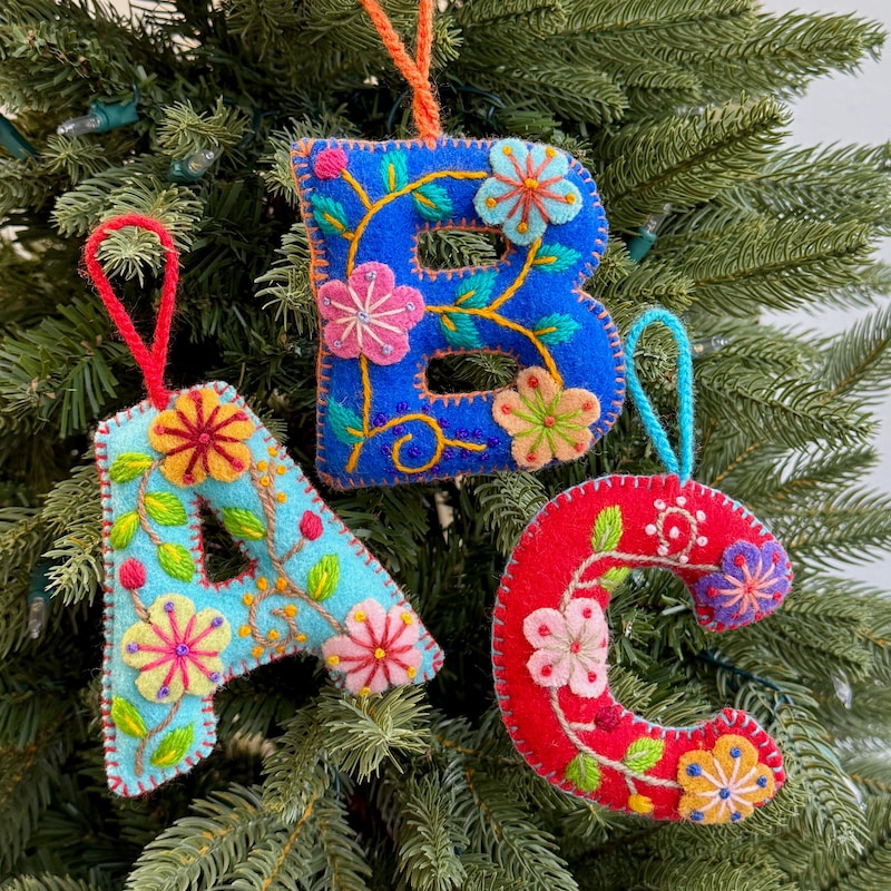 Felt Initial for Stocking - Etsy